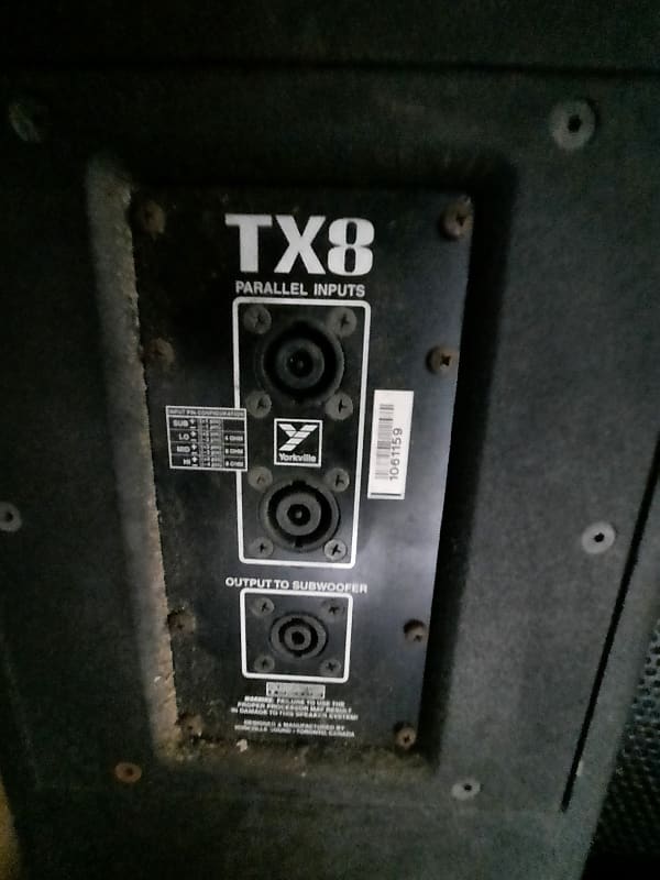 Yorkville TX8 Main. TX9p Subs, & TX8P Processor/crossover | Reverb
