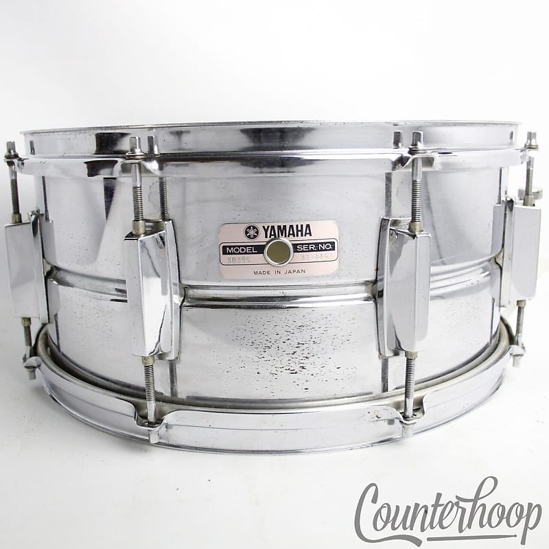 *Yamaha SD-256 14x6.5"Snare Drum Steel 8-Lug Chrome Vintage | Reverb