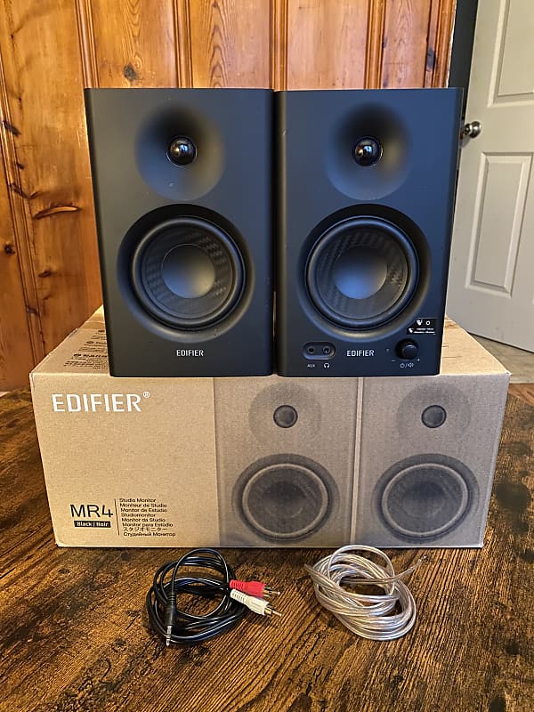 Edifier MR4 Studio Monitors 2023 - Black | Reverb