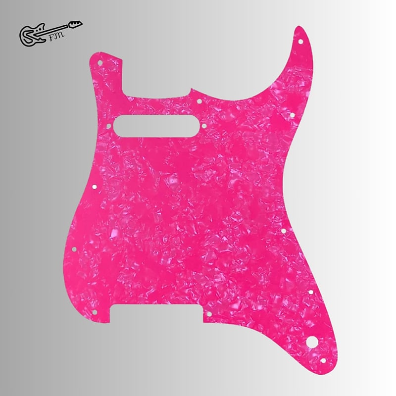 Pink Pearl 1 Single Coil Strat Style Pickguard-Pink Pearl | Reverb