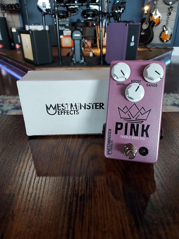 Westminster Pink Treble Booster Pedal | Reverb