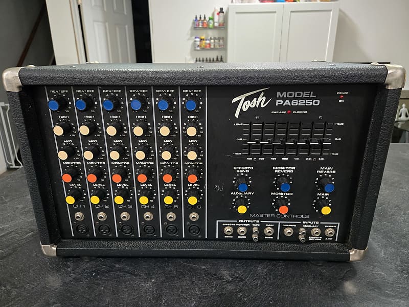 Tosh PA6250 powered mixer | Reverb