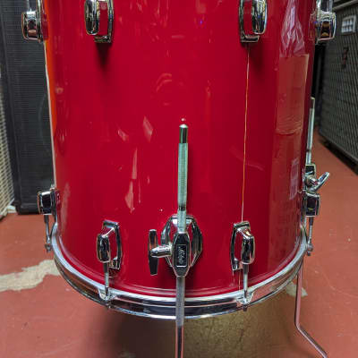 Time Capsule! 1989 Ludwig USA Rocker 16 X 16" Red Fury Wrap | Reverb