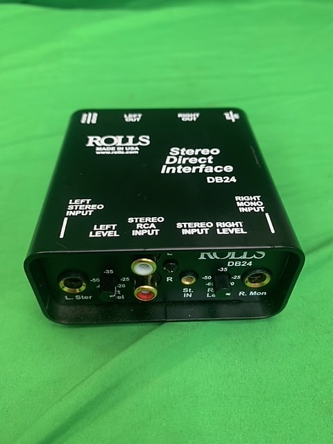 Rolls Stereo Direct Interface DB24- Black | Reverb