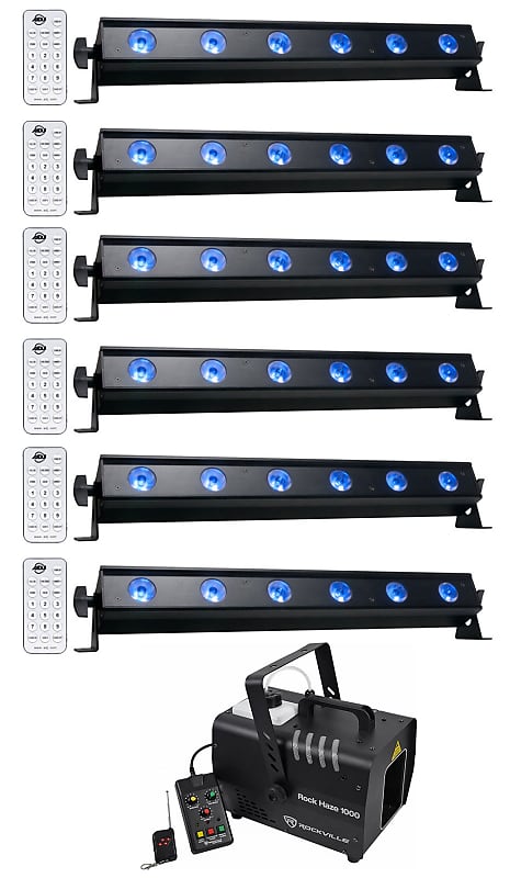 (6) American DJ ADJ UB 6H 22.5" RGBAW+UV LED DMX Wash Light | Reverb