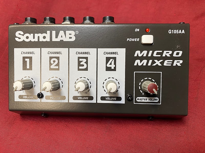 Microphone mini mixer by Soundlab G105AA 4 channel | Reverb