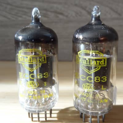 Perfect super rare 1963 MULLARD ecc83 12AX7 matched pair | Reverb
