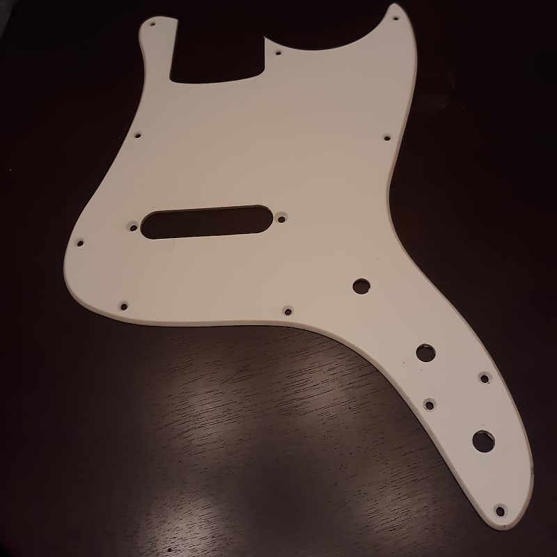 Squier Bronco Bass Pickguard - white | Reverb