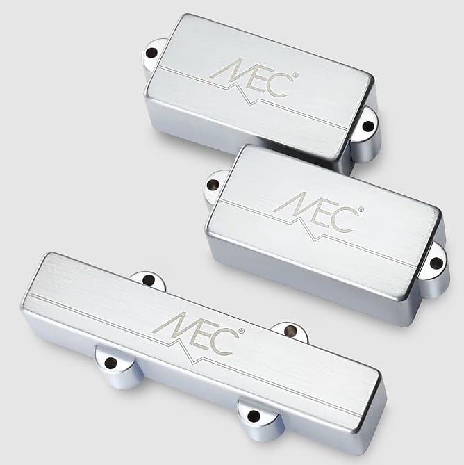 MEC Active P/J-Style Bass Pickup Set, Metal Cover, 4-String - | Reverb