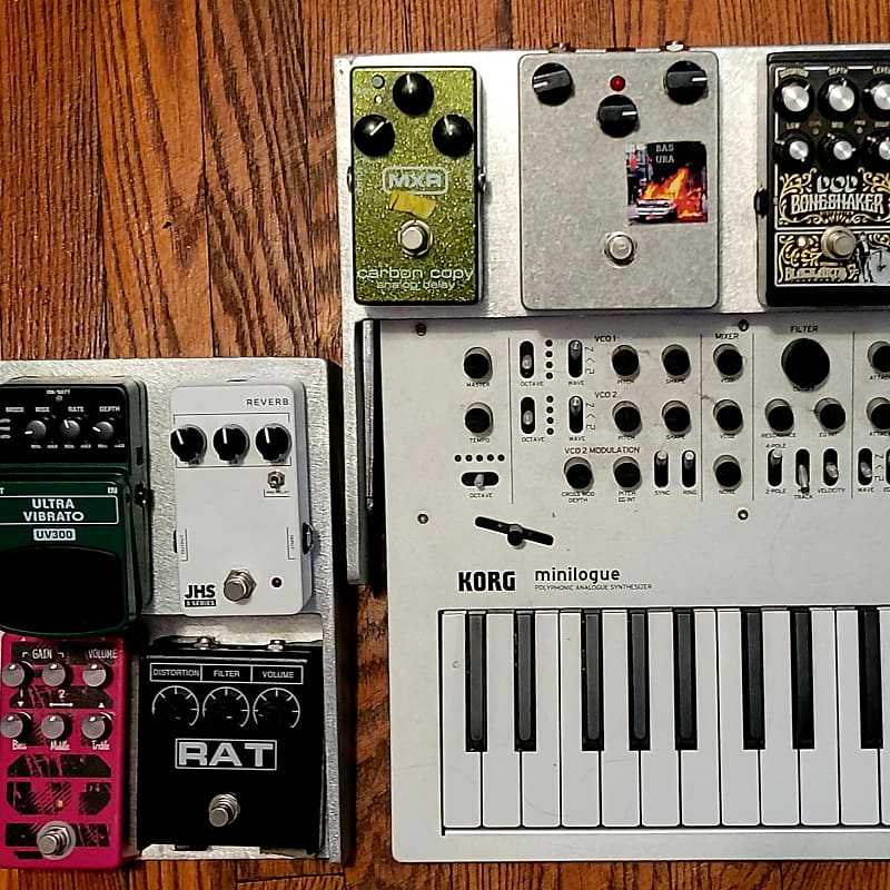 Handmade Desktop Synth Buddy Pedalboard Aluminum | Reverb