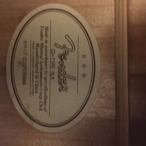 Fender Acoustic-Electric Guitar CD-110E BLK | Reverb