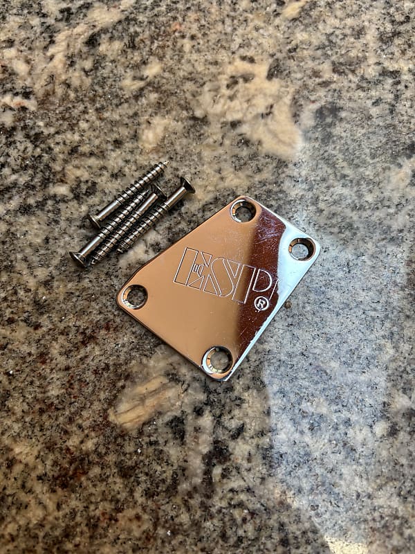 2000s ESP Neck plate and screws | Reverb