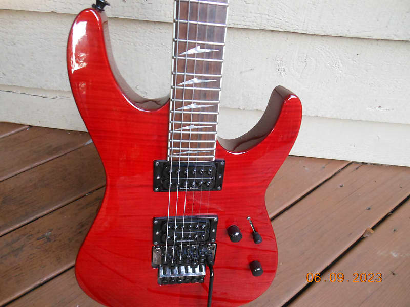 ESP LTD m200 - Transparent Red | Reverb