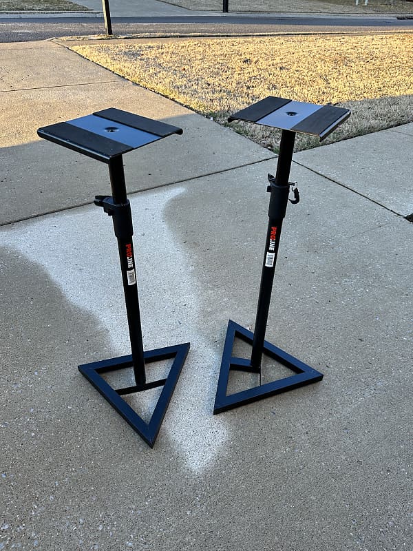 Proline Adjustable Studio Monitor Stand - Pair - Black | Reverb