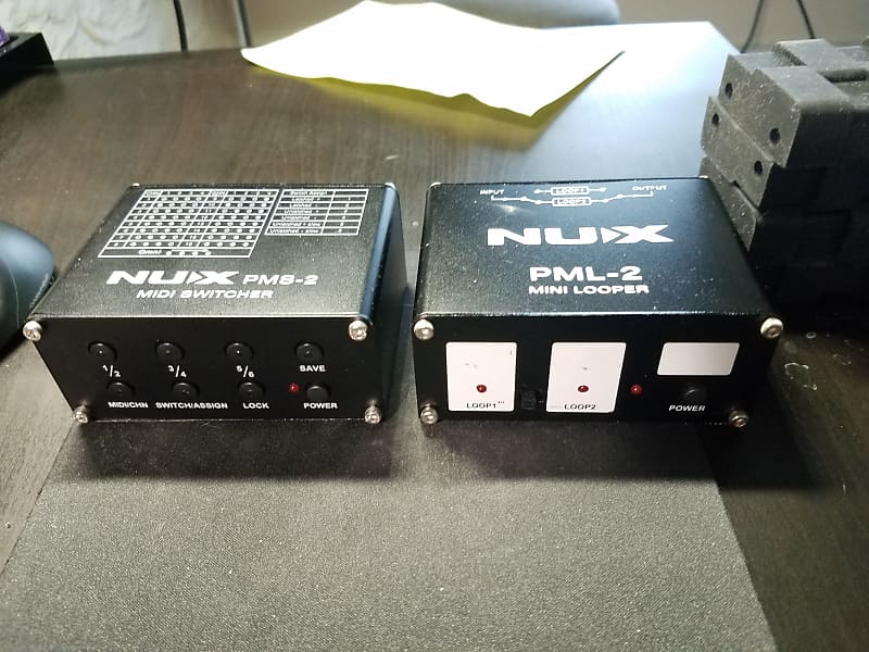 Nux PMS-2 and PML-2 (MIDI Relay Switcher and Remote A/B True | Reverb