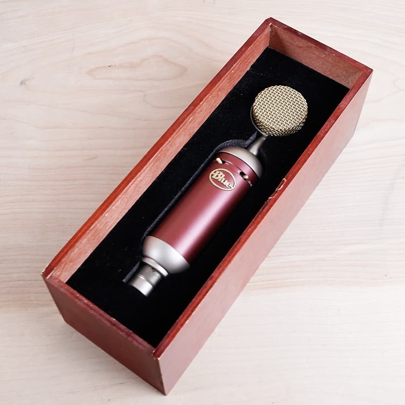 Blue Spark SL Red Condenser Microphone in Wood Box | Reverb