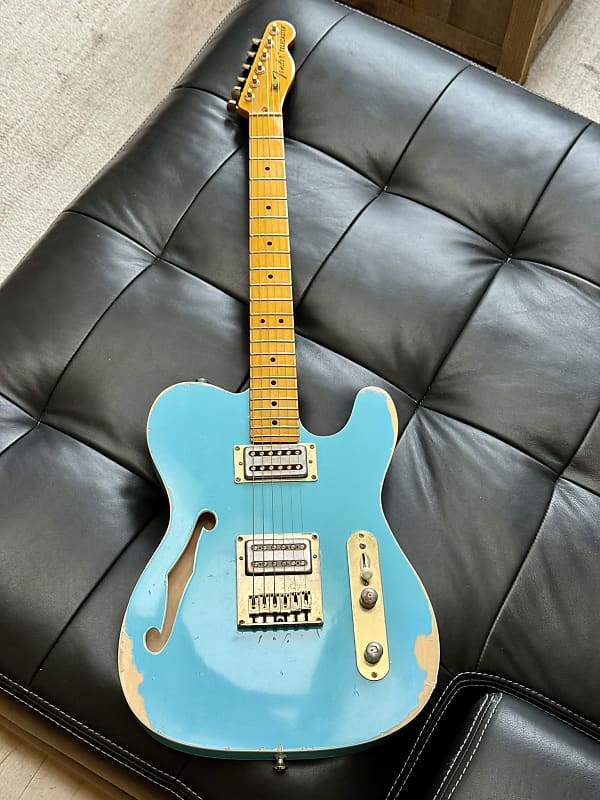 Telecaster Thinline partscaster relic with fender USA neck | Reverb