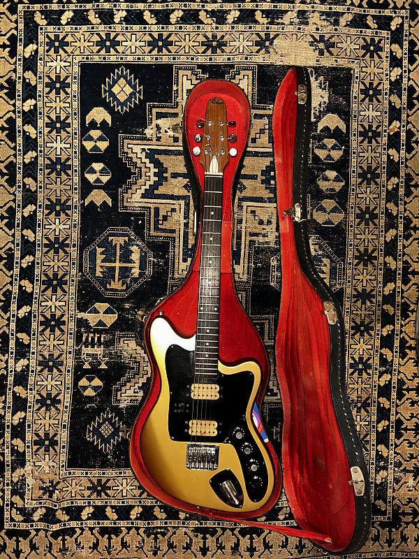 1970s Hobner Solid Mahogany Neck And Body India Jaguar Gold | Reverb