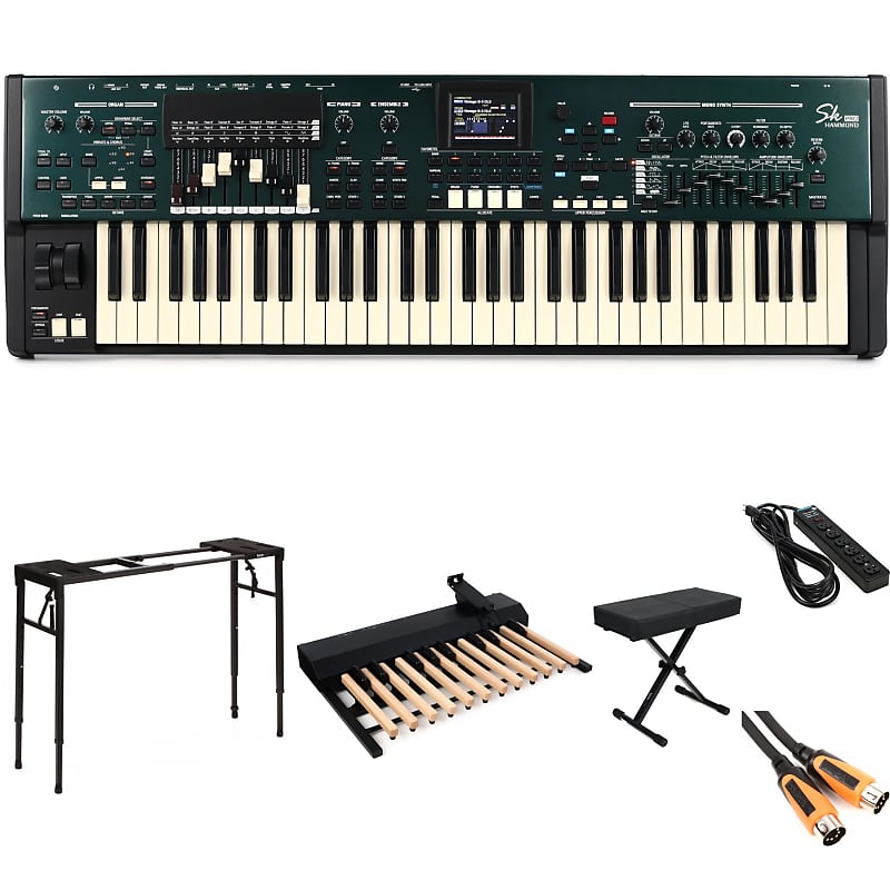 Hammond SK Pro 61-key Keyboard/Organ Deluxe Bundle | Reverb
