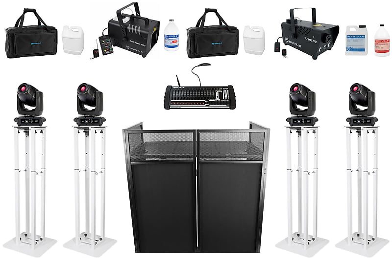 (4) American DJ Hydro Spot 1 Wireless DMX Moving Head | Reverb