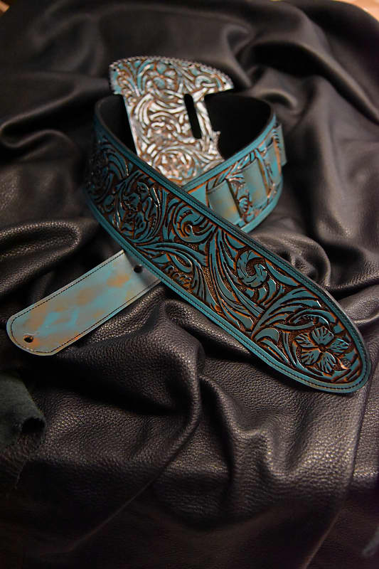 fits Fender telecaster Guitar pickguard and Leather strap | Reverb