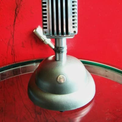 Vintage 1950's Shure S36 desk stand Dark Silver for 55S 55 | Reverb