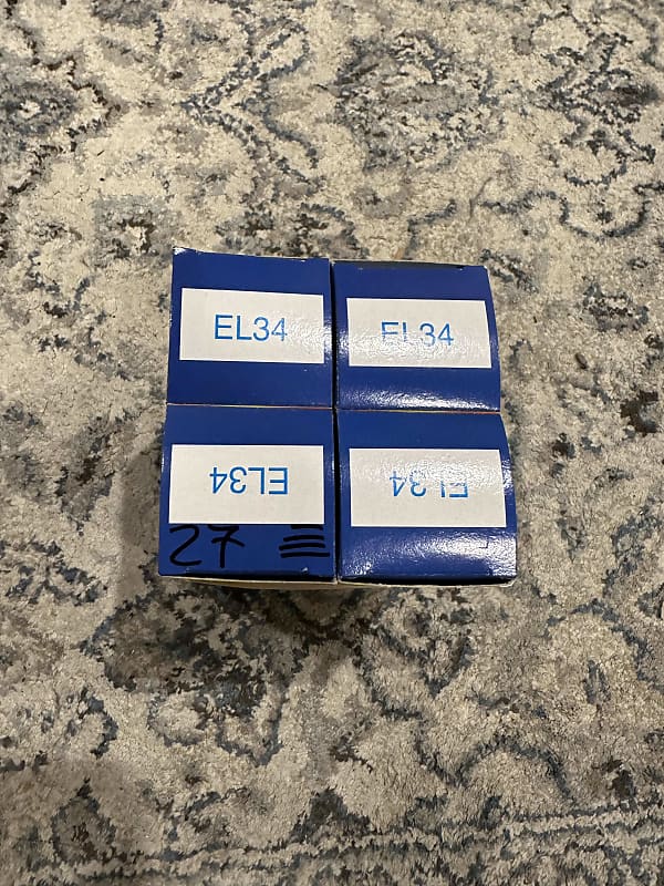 JJ Electronic EL34 Matched Quad (Eurotubes) | Reverb