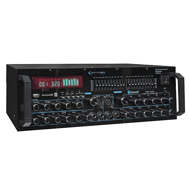 Technical Pro MM2000BT Mic Mixing Amplifier w/ USB/SD Card | Reverb