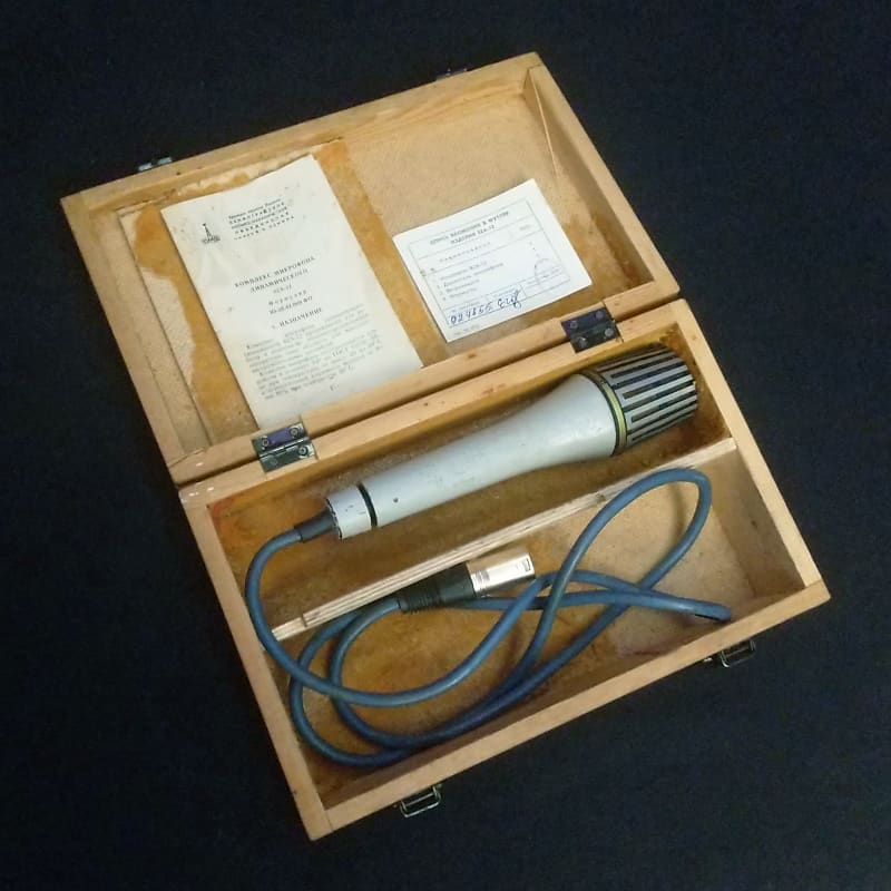 LOMO 82A-12UZ - Vintage Soviet Dynamic Microphone '80s /w | Reverb