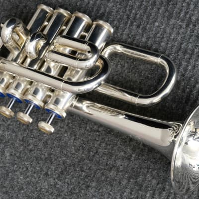 Amati Silver Four Valve Piccolo Trumpet...model ATR 382 | Reverb