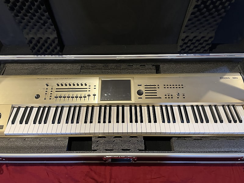 Rare Korg Kronos 2 88 Key Gold Edition with Hard Road Case - | Reverb