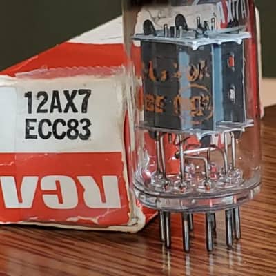 RCA 12AX7A Long Plate NOS preamp tube (ECC83 / 7025) valve, | Reverb