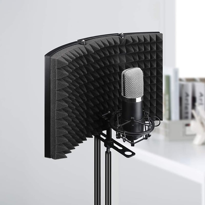 Studio Recording Microphone Isolation Shield Pop Filter | Reverb
