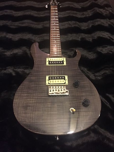 PRS SE Custom 22 Trans Black | Reverb