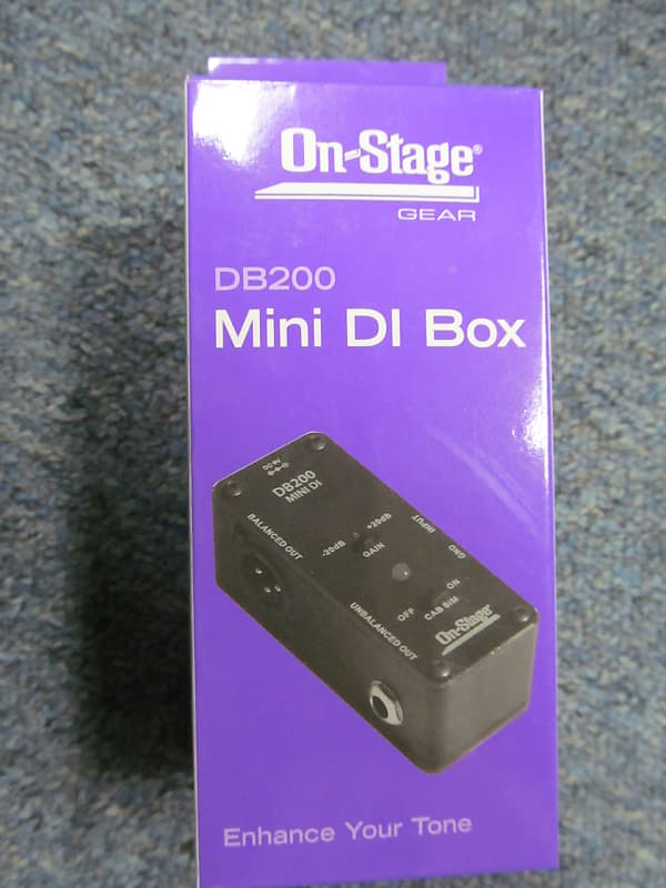 On-Stage DB200 Mini DI Direct Injection Box | Reverb