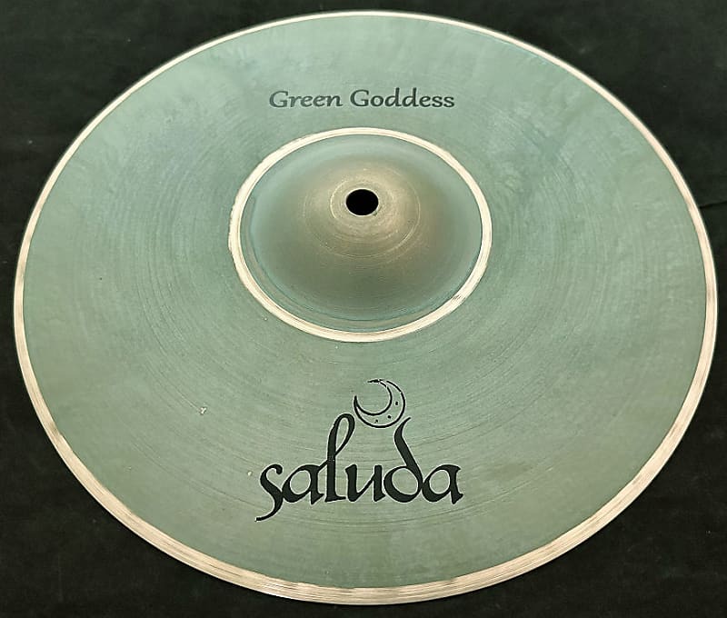12" Saluda Green Goddess Thin Splash Cymbal | Reverb