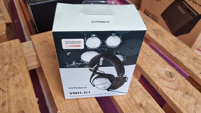 Roland VMH-D1 (V-Moda) V-Drums Headphones, display stock, | Reverb