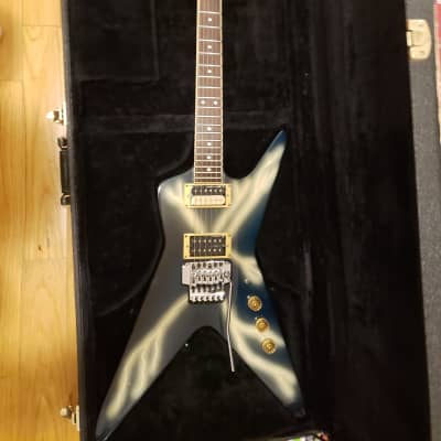 Dean ML 1993 Blue/Black with Lightning Bolts | Reverb