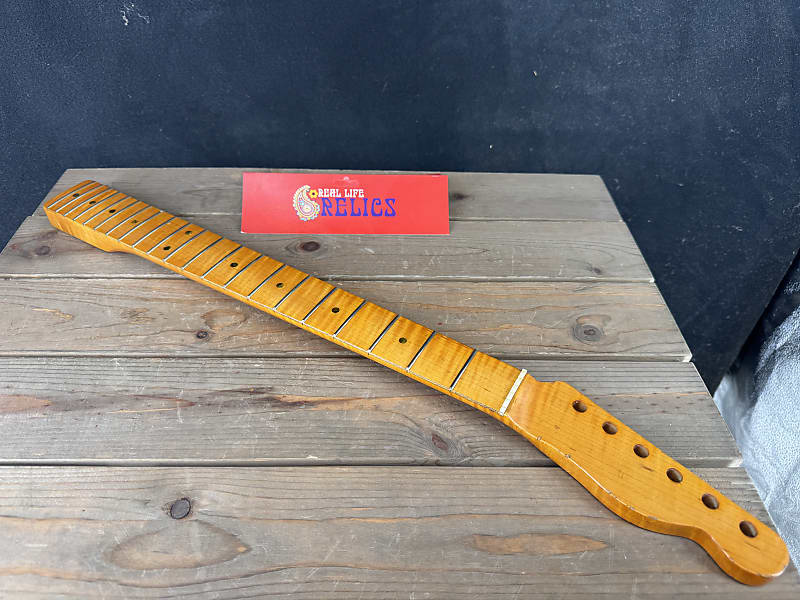 Real Life Relics Curly Flame Maple Telecaster® Style Neck 21 | Reverb