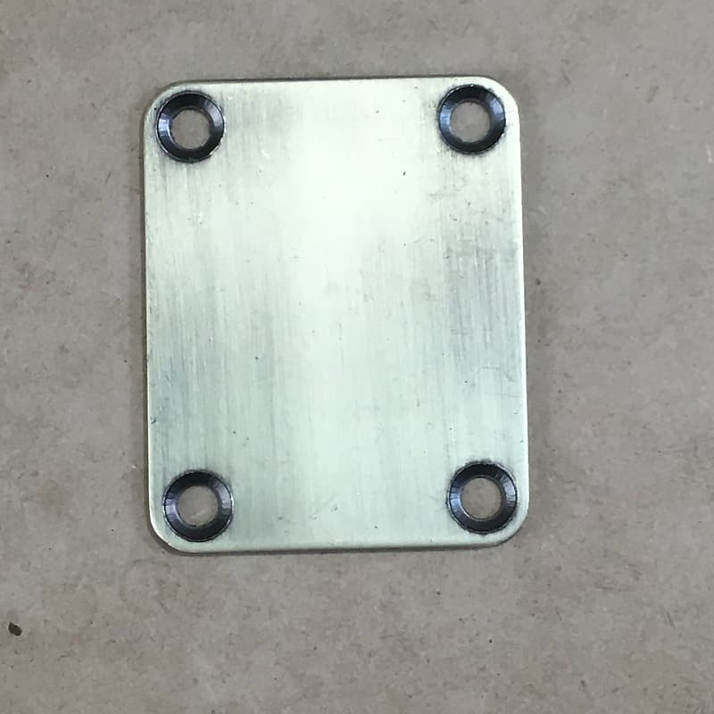 Vintage Style Brushed Gold Edition Relic Tele Neck Plate | Reverb