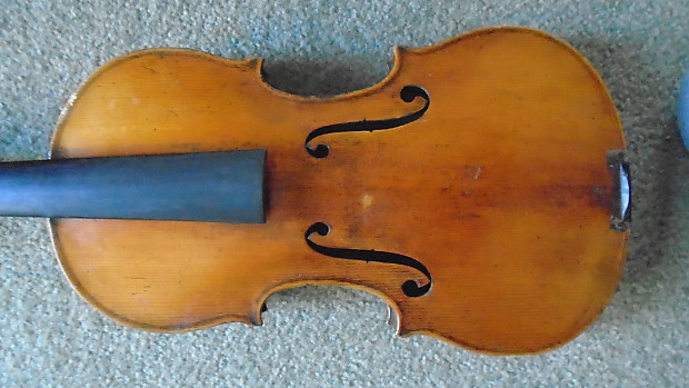 Lowendall's 1800's antique violin w/original machine gun case | Reverb