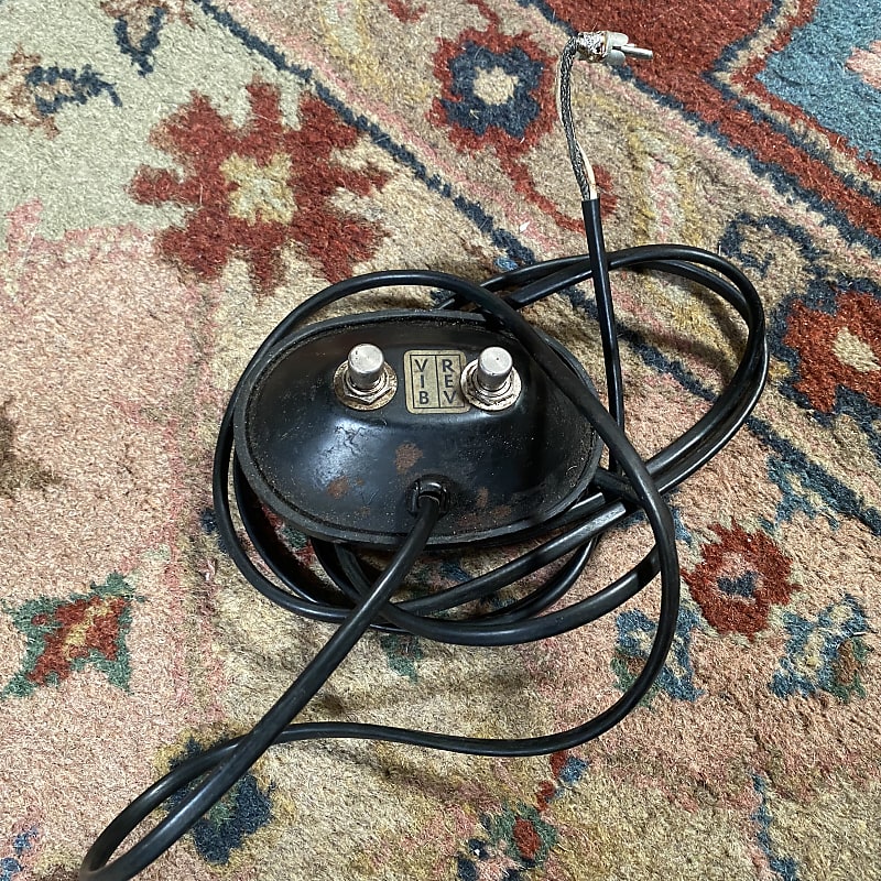 1960s Fender Twin Reverb footswitch Blackface | Reverb