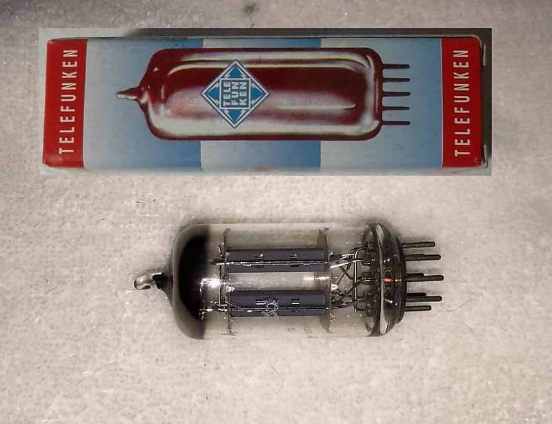 60's Telefunken ECC83 12AX7 Western Germany Smooth Plate Tube | Reverb