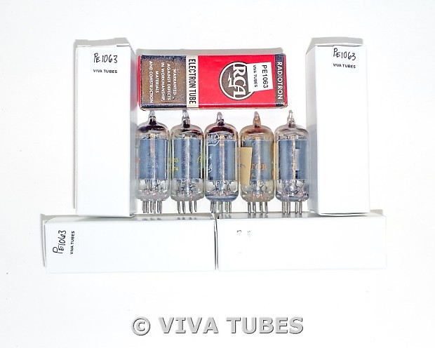 NOS Sleeve (5) RCA USA 6BA6 [EF93] Black Smooth Plate | Reverb Canada