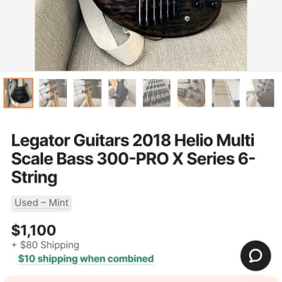Legator Helio 300-Pro X 6 String Multiscale Bass | Reverb