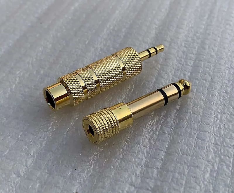 2 Piece 6.5MM Male to 3.5MM Female Jack Plug Audio Headset | Reverb