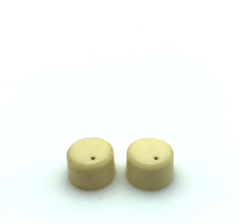 2 Vintage Small Radio Knobs Ivory/Cream 19?? | Reverb