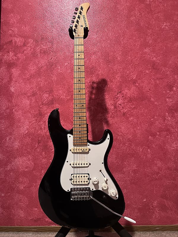 2008 Fernandes Retrorocket Pro With Sustainer Black | Reverb