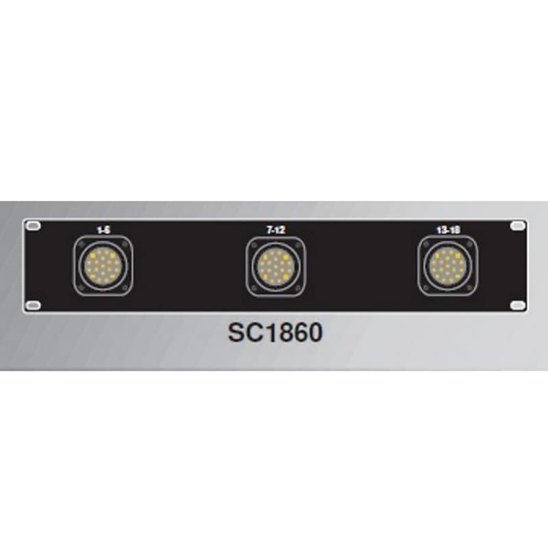 SOCAPEX Female Rackmount Panel 18 Circuit Unterminated 2RU | Reverb