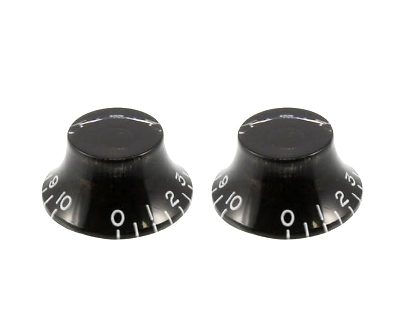 Allparts Vintage Gibson Style Black Bell Knobs | Reverb